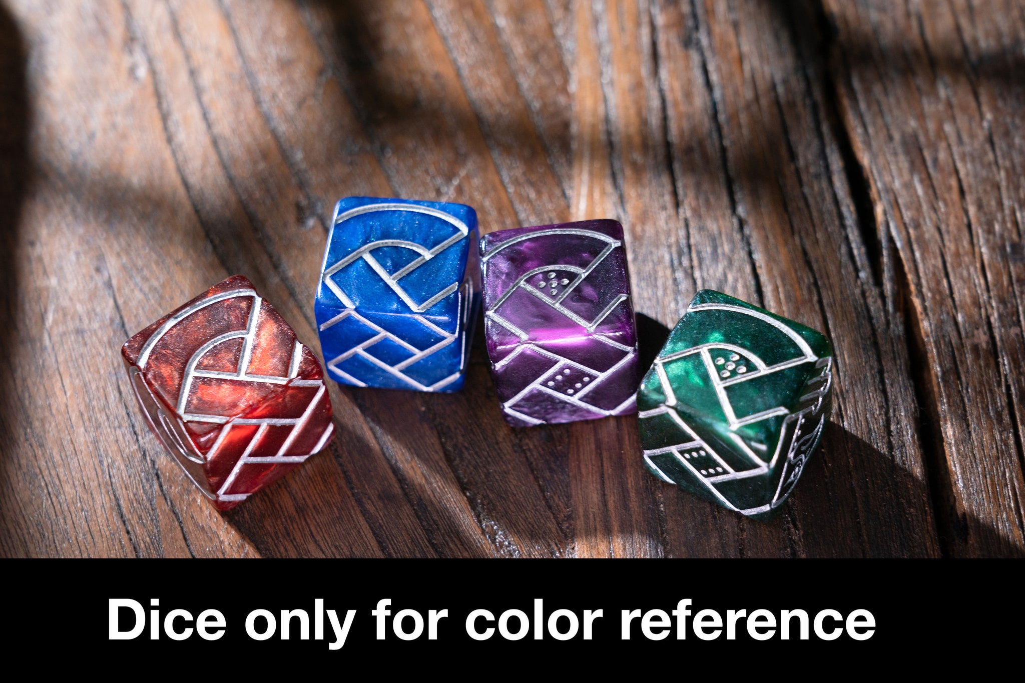D4 & D8 Knot Dice - Small Tetrahedron – Black Oak Games